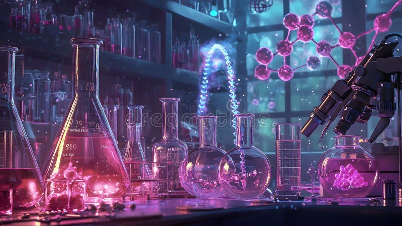 Innovative Experiment in Chemistry Lab Science Facility Digital Art ...