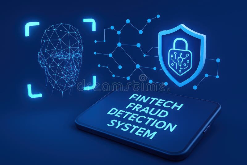 Innovative Fintech Fraud Detection System with Biometric Security and Data Protection Visuals ...