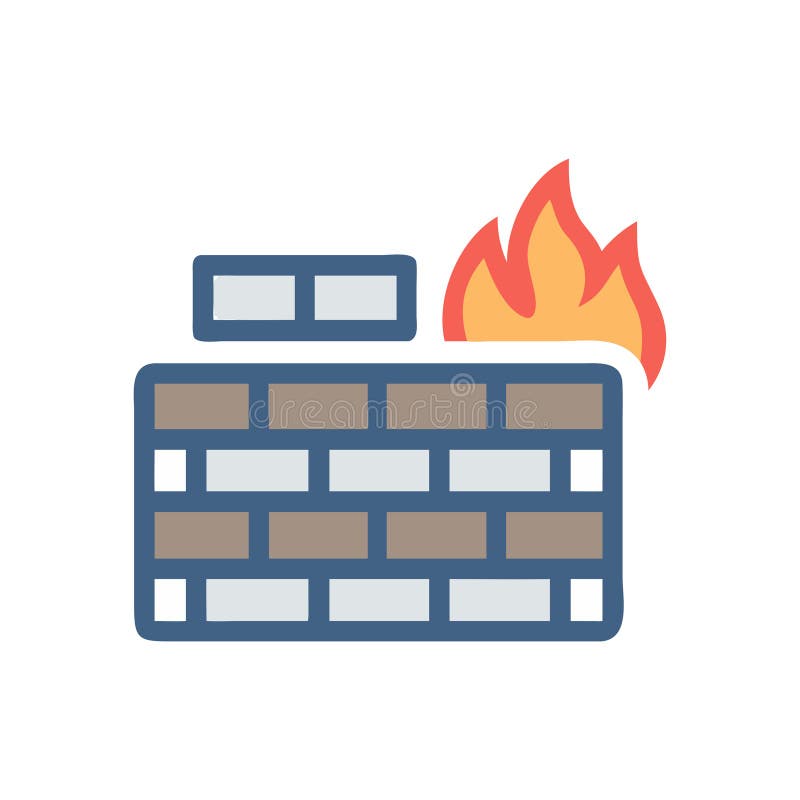 Innovative Firewall Hardware Design Icon Stock Vector - Illustration of ...