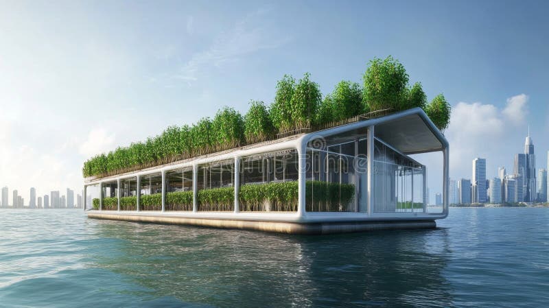 Floating Farm Concept Stock Illustrations – 825 Floating Farm Concept ...