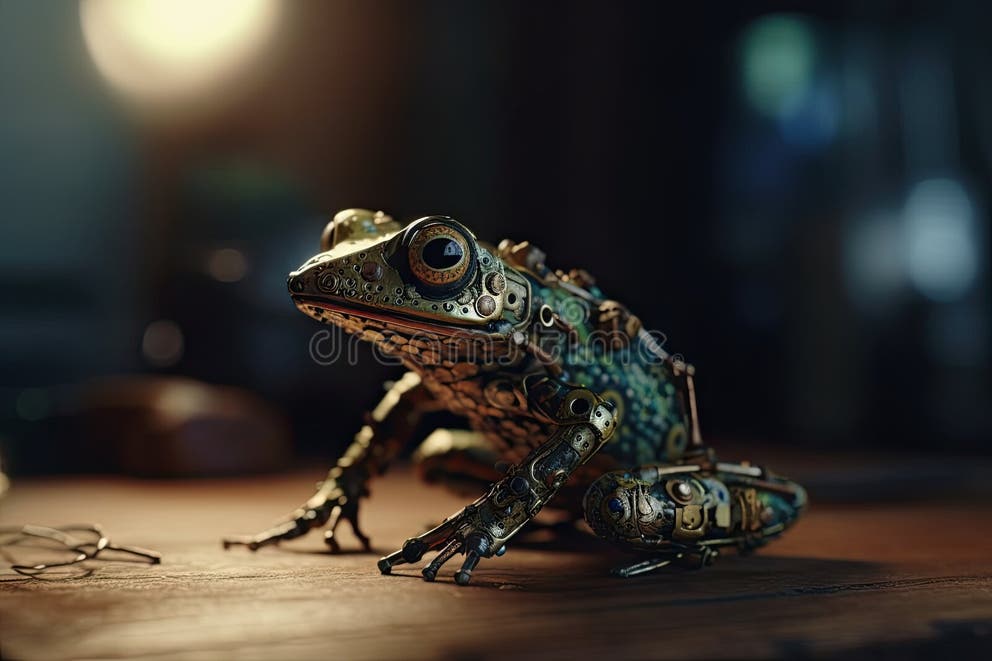 Innovative Frog Coding for the Future. Cinematic Shot for Web Design ...