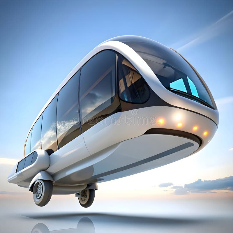 An Innovative Future Flying Bus Gliding Gracefully through the Air ...