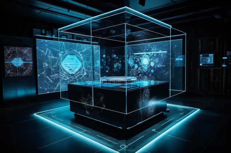 Futuristic Business Solution Technology Abstract (AI Generated) Stock ...