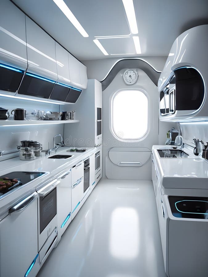 Innovative Futuristic Kitchen Design Dvanced Technology, Minimalist ...
