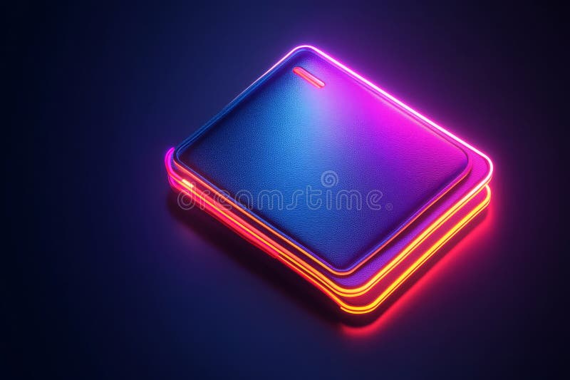 Innovative and Futuristic Neon Digital Wallet Concept Designed for ...