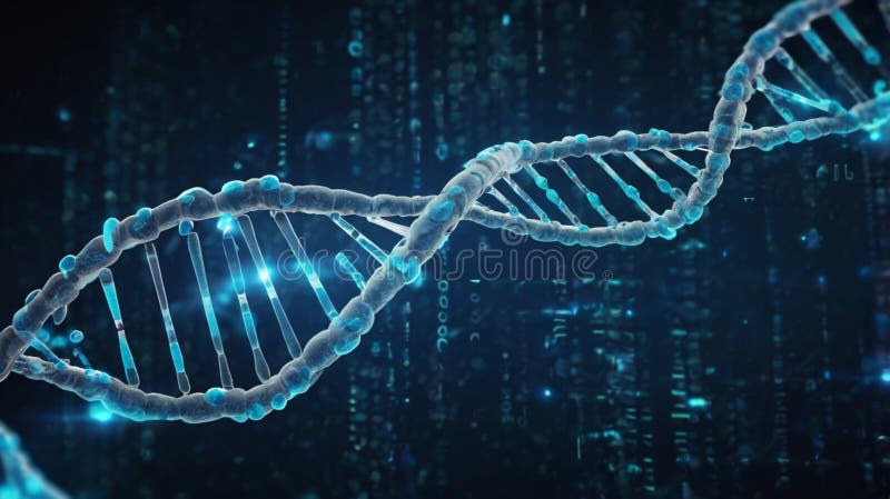 Innovative Gene Sequencing Concept with High-Tech Elements Stock ...