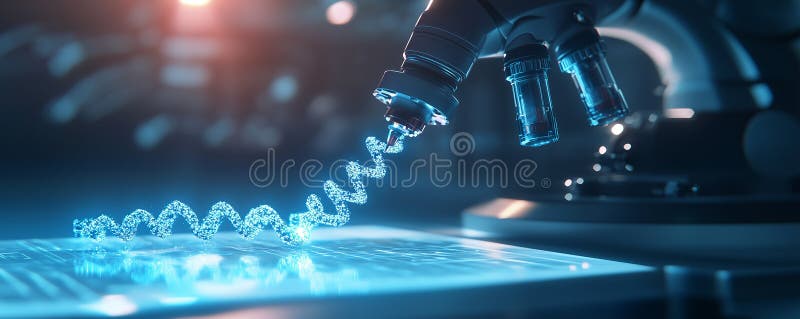 Innovative Genome Editing Arm Manipulating DNA Strand in High Tech ...