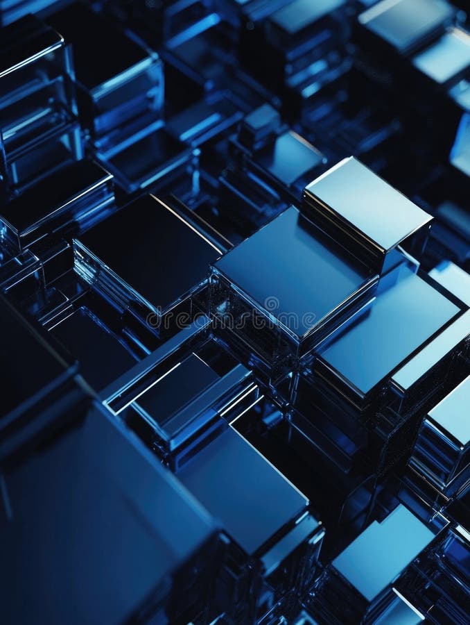 Innovative Geometric 3D Cube Composition Stock Illustration ...