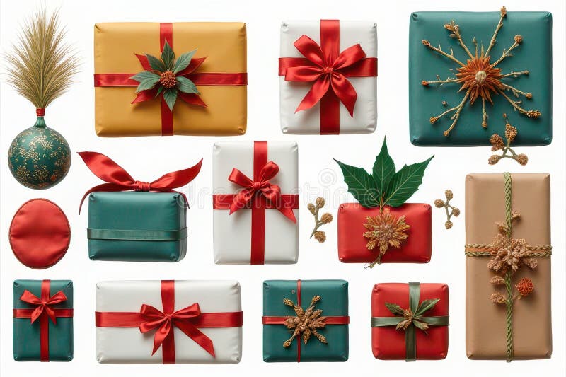 Innovative Gift Wrap Designs for Art Enthusiasts Stock Illustration ...