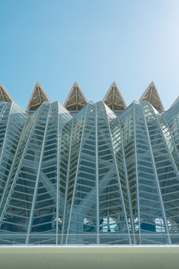 Innovative Glass Structure with Geometric Patterns Stock Image - Image ...