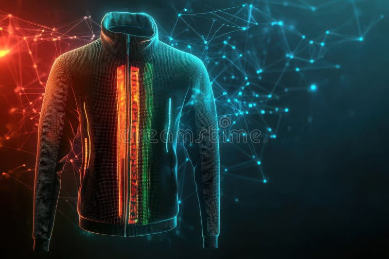 Innovative Glowing Jacket Design Showcasing Advanced Technology and ...
