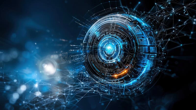 Innovative Graphic Design Futuristic Visualization of Blockchain ...