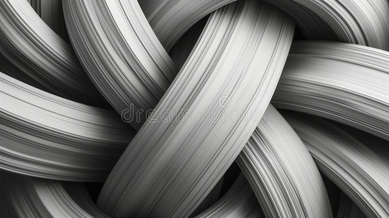 Innovative Gray Twisting Ribbons Create a Mesmerizing Backdrop of ...
