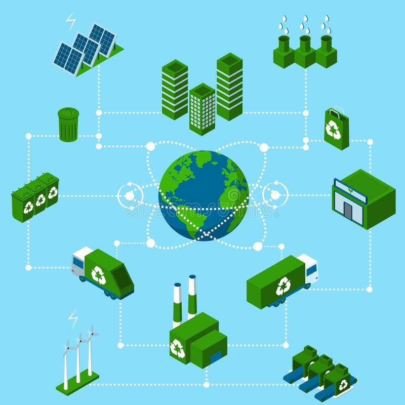 Innovative Green Technologies Stock Vector - Illustration of technology ...