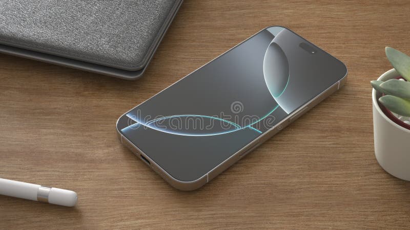 Innovative Grey Concept Smartphone with Three Cameras Stock ...