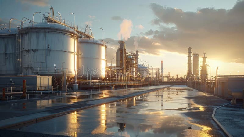 Innovative Hydrogen Energy Plant with Large Storage Tanks and Modern ...