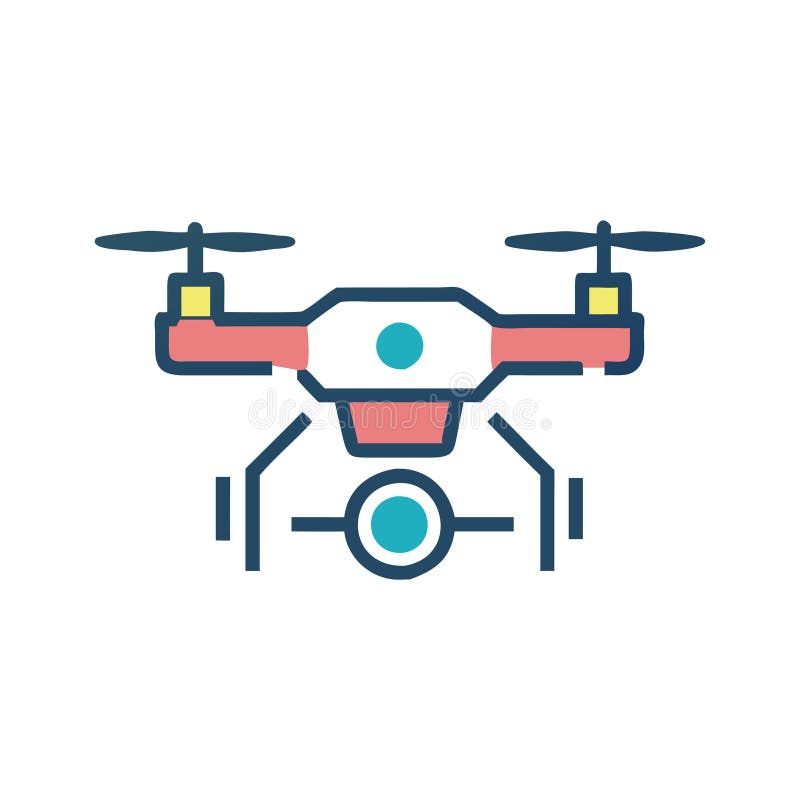 Innovative Autonomous Drone Icon Stock Illustration - Illustration of ...