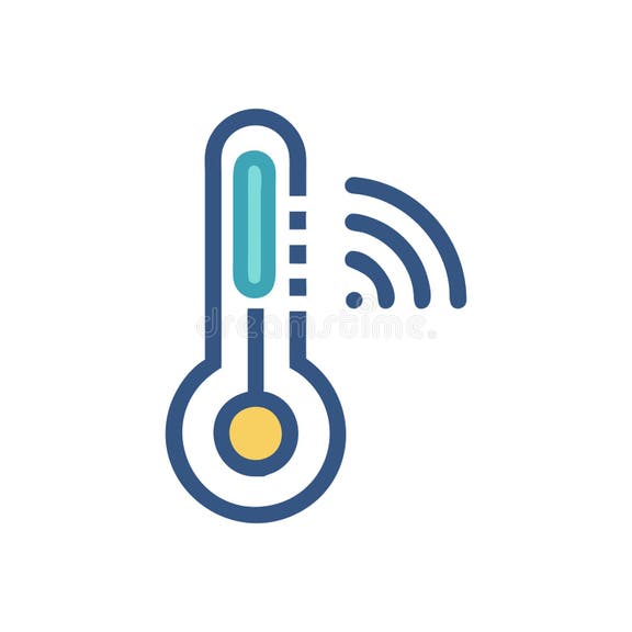 Innovative Temperature Sensor Icon Stock Photo - Illustration of ...