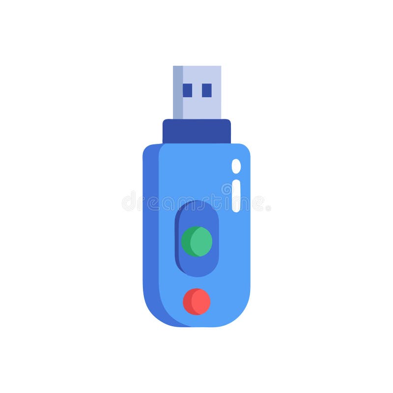 Innovative USB Data Logger Icon Stock Illustration - Illustration of ...