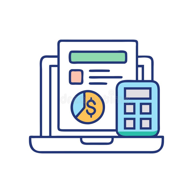 Innovative Accounting Software Icon Stock Vector - Illustration of ...