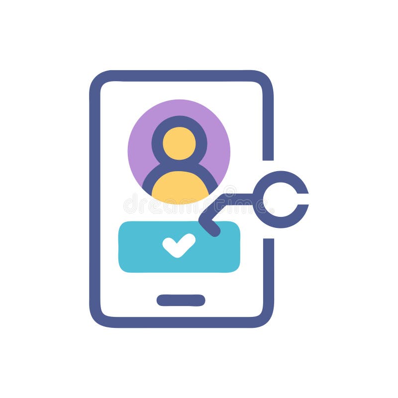 Innovative Authentication Token Icon Stock Illustration - Illustration ...