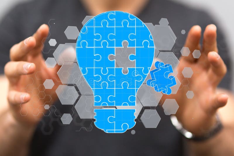 A Innovative Idea in Business - Hand Concept Design Stock Photo - Image ...