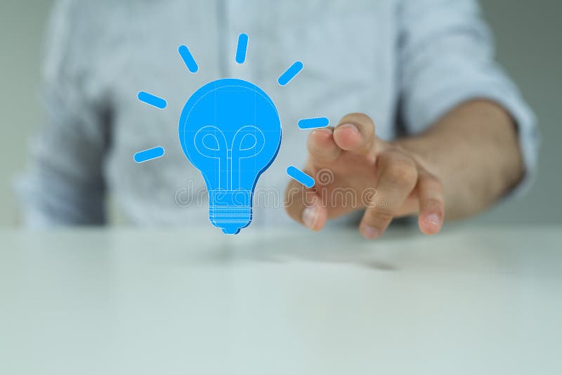 A Innovative Idea in Business - Hand Concept Design Stock Image - Image ...