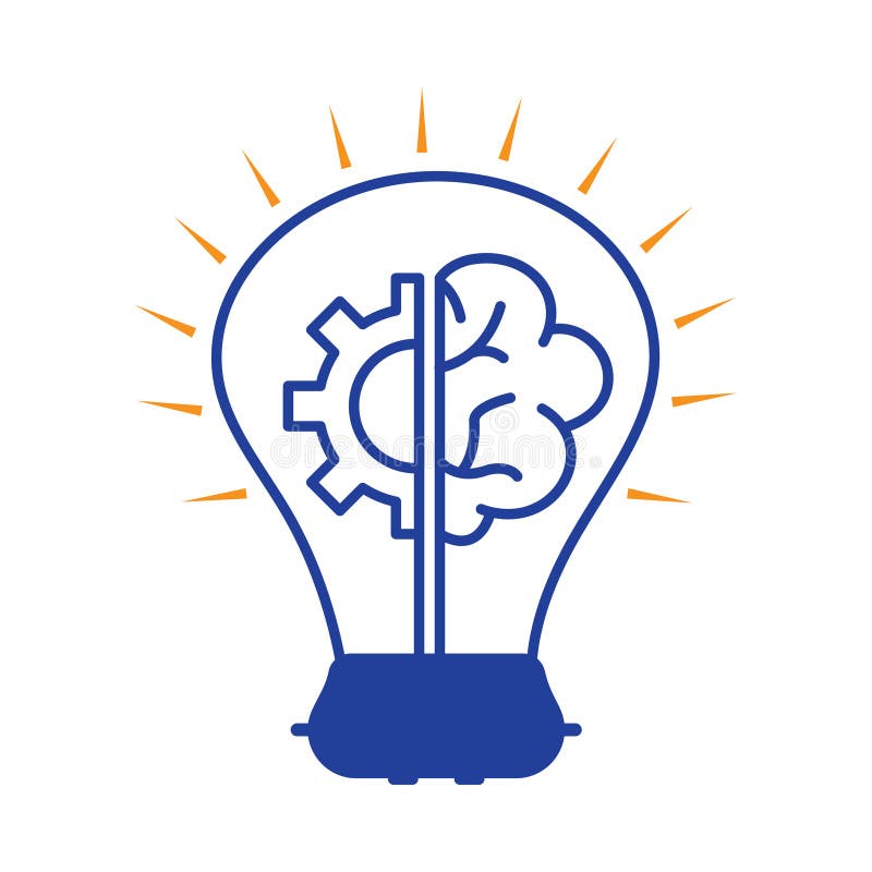 Innovative Idea Management Icon Stock Vector - Illustration of gear ...