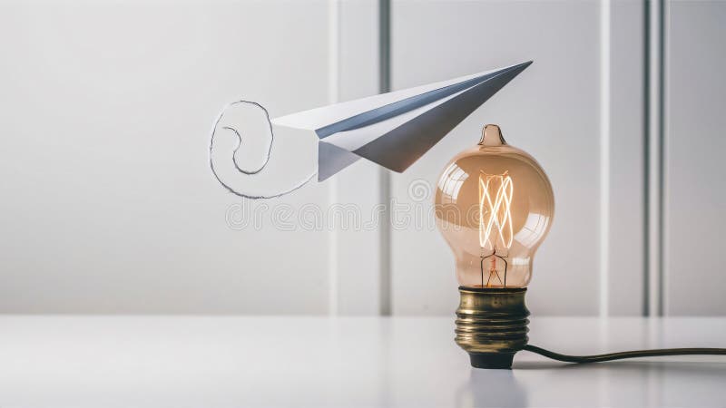 Innovative Idea Taking Flight, Paper Airplane and High Quality Image ...