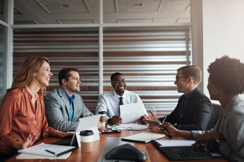 Innovative Ideas Develop Naturally when they Work As a Team. a Group of ...