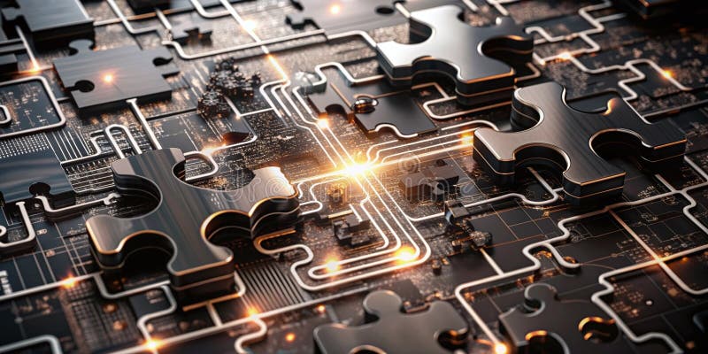 Abstract Technology Backgrounds Highlighting Electronic Components ...