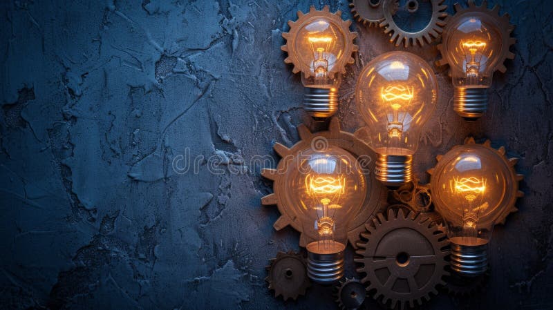 Innovative Ideas: Lightbulbs and Abstract Gears Showcase the Power of ...
