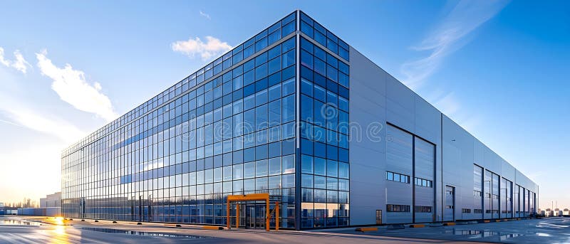 Innovative Industrial Hub: Minimalist Design Meets Modern Tech. Concept ...