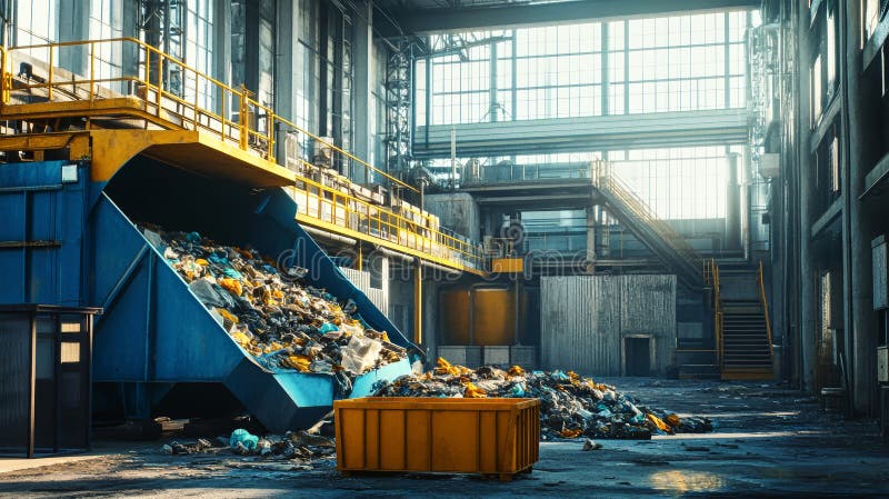 Innovative Industrial Waste Recycling Facility with Blue Metal ...