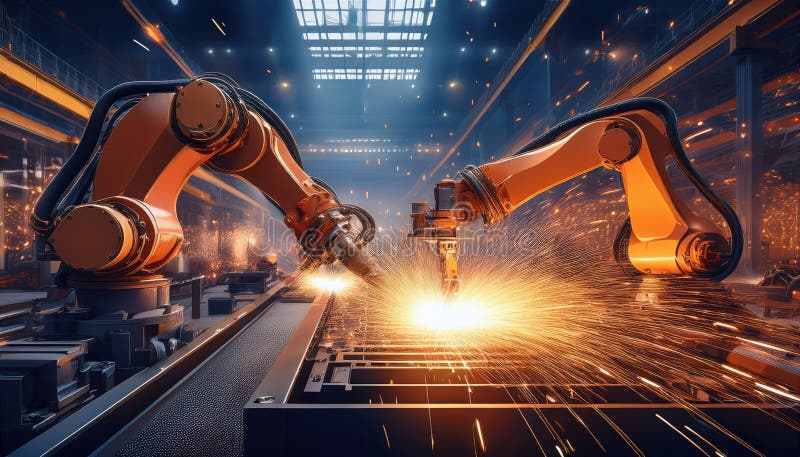 Innovative Integration of Robotic Technology in Stock Photo - Image of ...