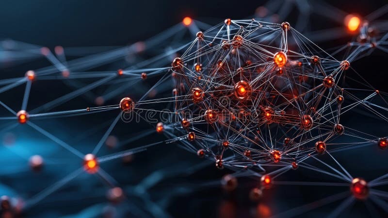 Innovative Interconnected Nodes Representing Technology Digital Space ...