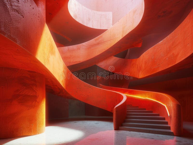 Innovative Interior Design stock photo. Image of monochrome - 372217306