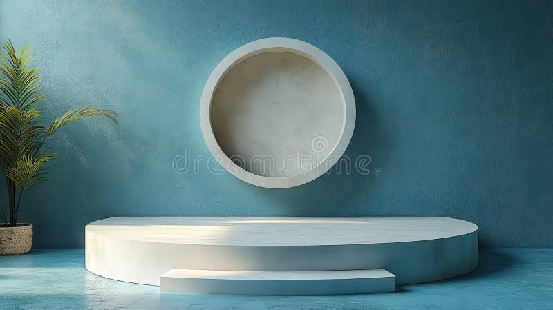 Innovative Interior Design Featuring a Minimalist Stage with a Circular ...