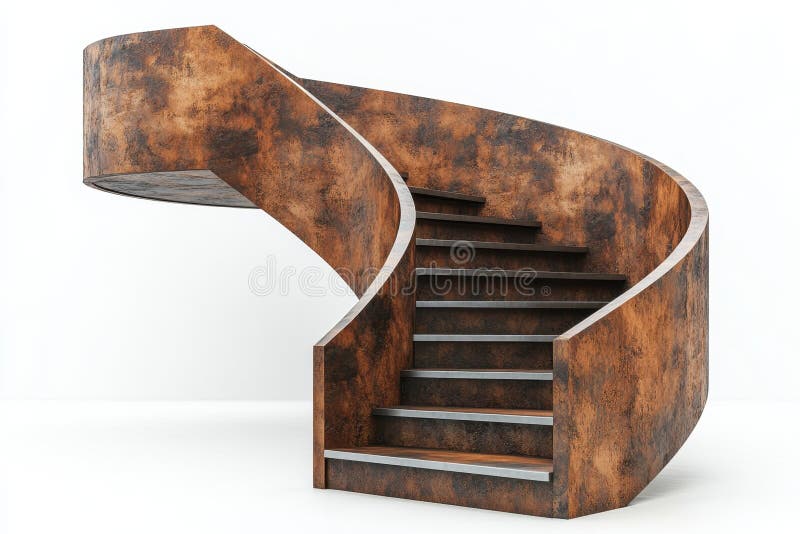 Innovative Interior Design Featuring a Spiral Staircase with a Unique ...