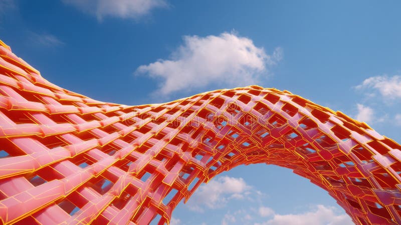 Innovative Interlocking Roofing Tiles Emerging from Flying Fabpod Stock ...