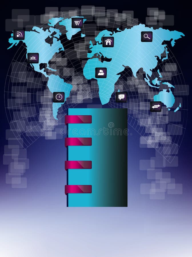 Innovative internet stock illustration. Illustration of communication ...