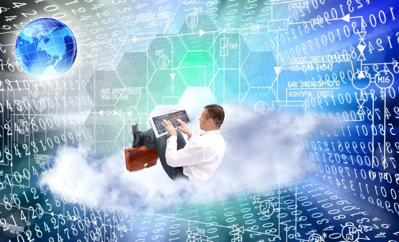 Innovative Internet Technology Stock Illustration - Illustration of ...