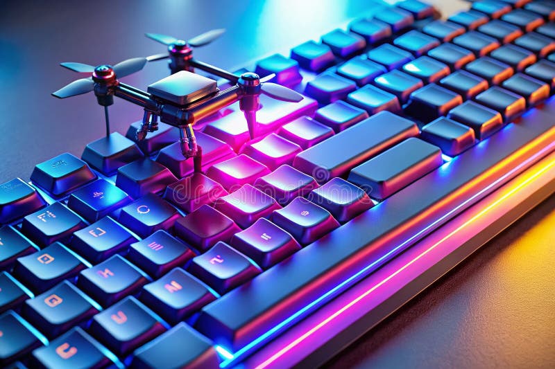 Innovative Keyboard Design with Integrated Support System a Futuristic ...