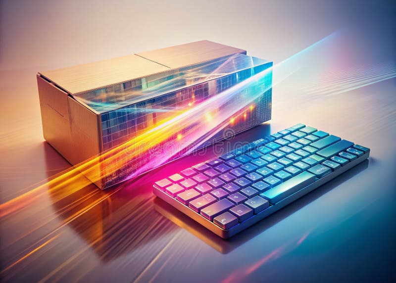 Aesthetic Keyboard 3D Icon stock illustration. Illustration of minimal ...
