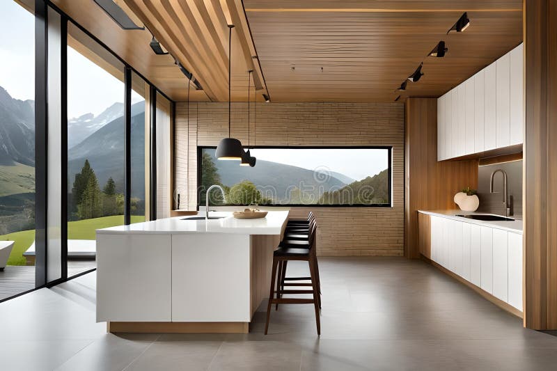 Innovative Kitchen Interiors: Unleash Your Culinary Creativity Stock ...