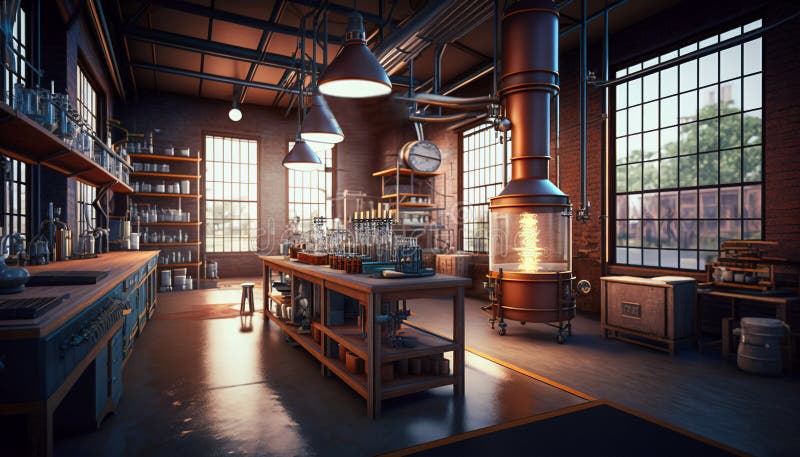 Innovative Large Modern Chemistry Lab Stock Illustrations – 5 ...