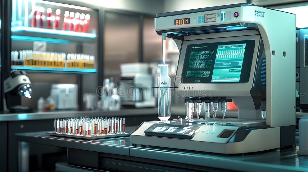 Innovative Laboratory Setup Modern Science Lab Equipment Display High ...