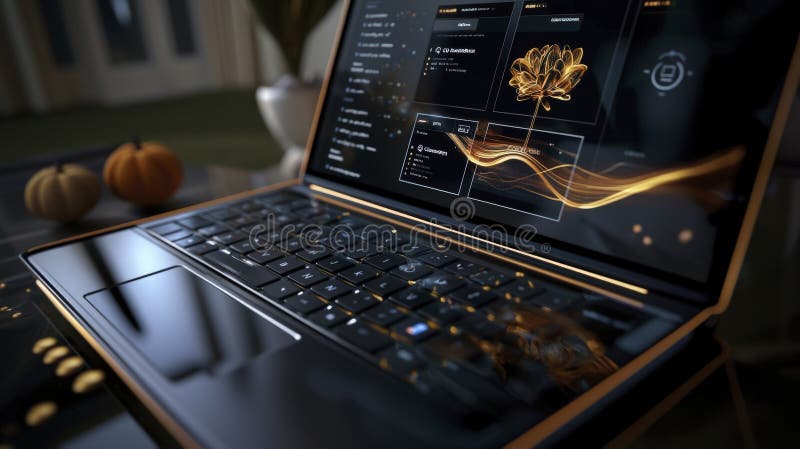 Innovative Laptop Design Showcased in a Modern Workspace with High-tech ...