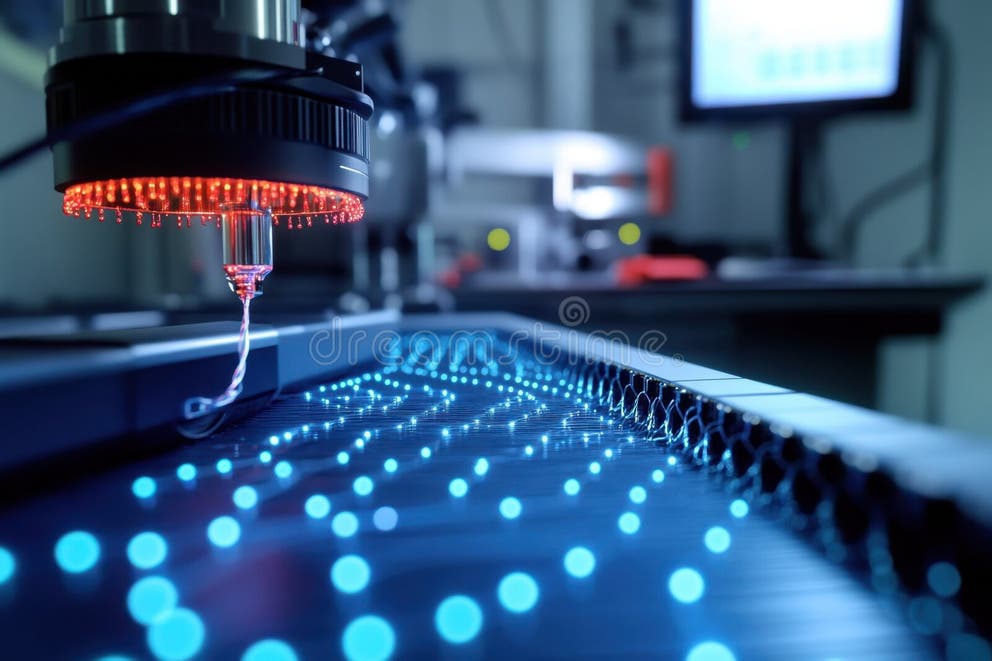 Innovative Laser Technology Applied To Micro-manufacturing during Laboratory Research Stock ...