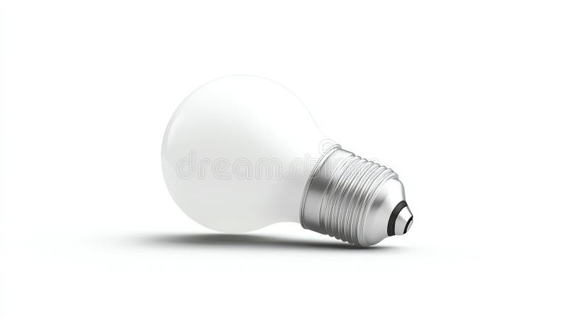 Innovative LED Light Bulb on White Background Stock Illustration ...